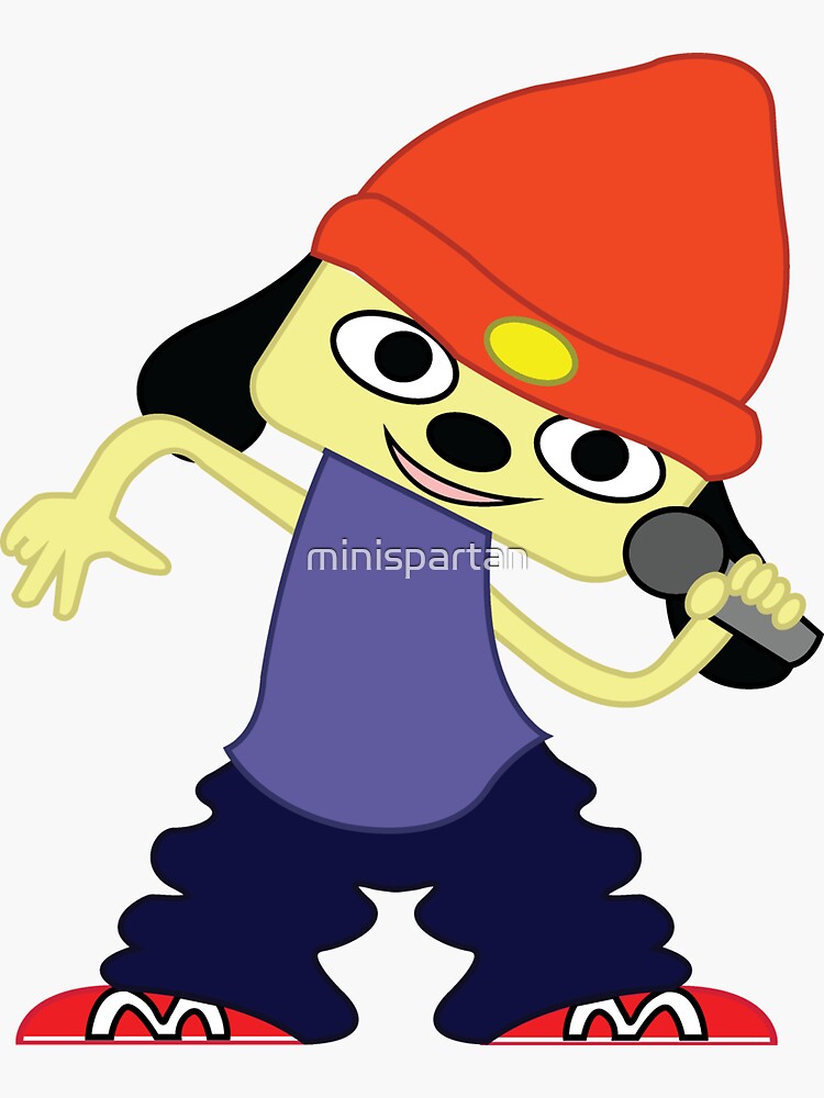 "Parappa The Rapper" Sticker for Sale by minispartan | Redbubble