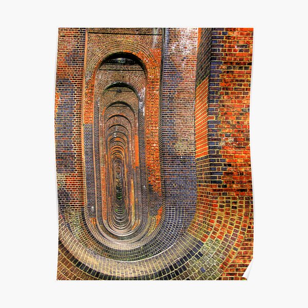 "Balcombe Viaduct Pierced Piers North - HDR" Poster for Sale by ...