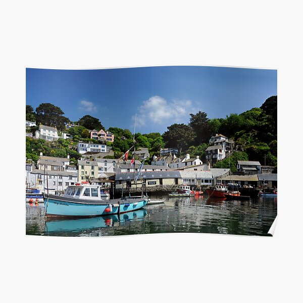 "Polperro, Cornwall, from Sea Level" Poster by rodsfotos | Redbubble