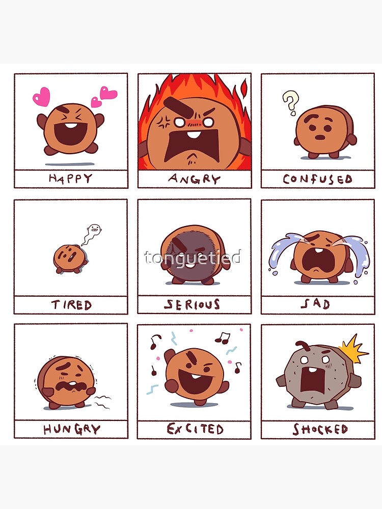 "shooky faces cartoon" Poster by tonguetied | Redbubble