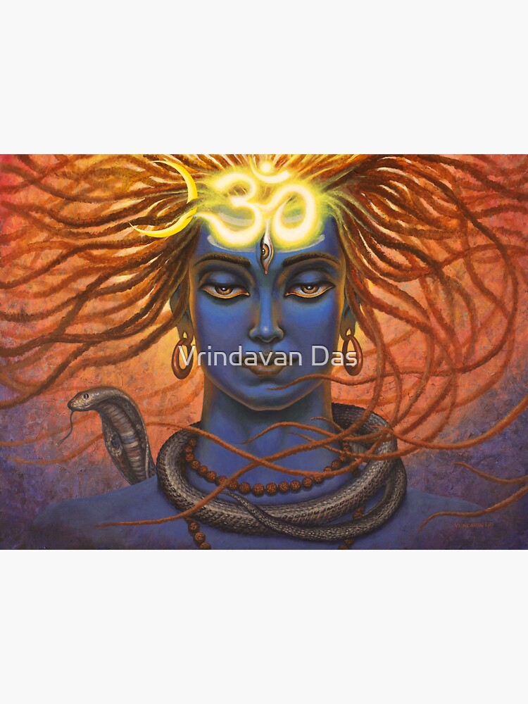"Shiva OM" Sticker for Sale by vrindavandas | Redbubble