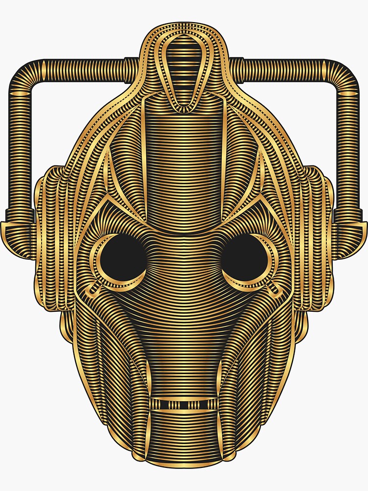 "Cyberman" Sticker for Sale by NathanOwens | Redbubble