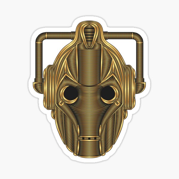"Cyberman" Sticker for Sale by NathanOwens | Redbubble