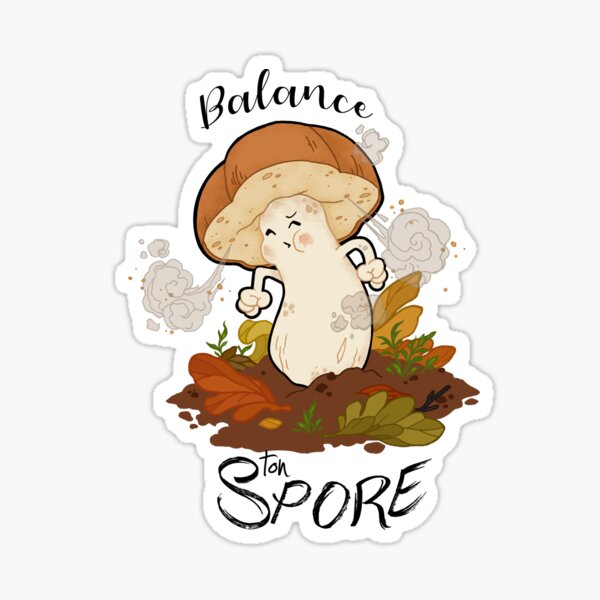 "Balance your Spore !!" Sticker by Mymie-chan | Redbubble