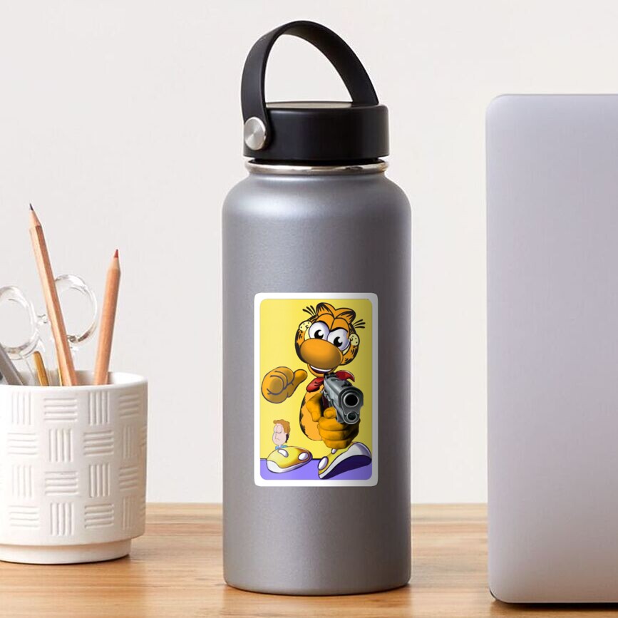 "Garfield with a Gun" Sticker for Sale by Rekked | Redbubble