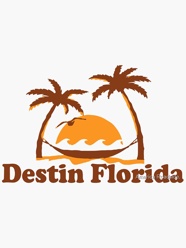 "Destin - Florida." Sticker for Sale by ishore1 | Redbubble