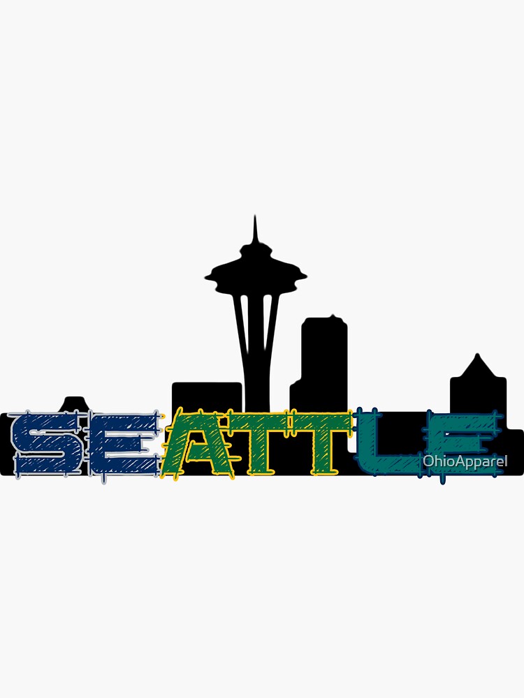 "Seattle Sports" Sticker for Sale by OhioApparel | Redbubble
