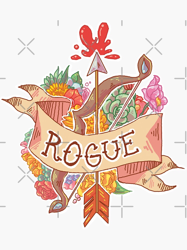"ROGUE CLASS" Sticker for Sale by Cara McGee | Redbubble