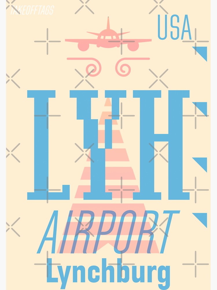 " LYH airport" Sticker for Sale by Aviators | Redbubble