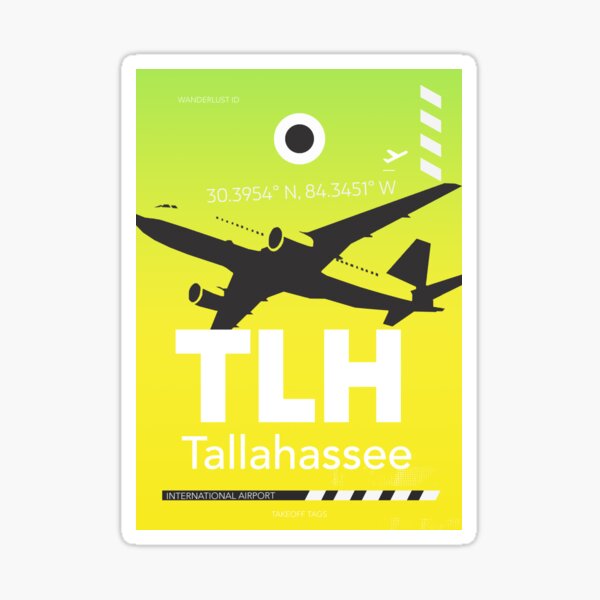 "TLH airport" Sticker for Sale by Aviators | Redbubble