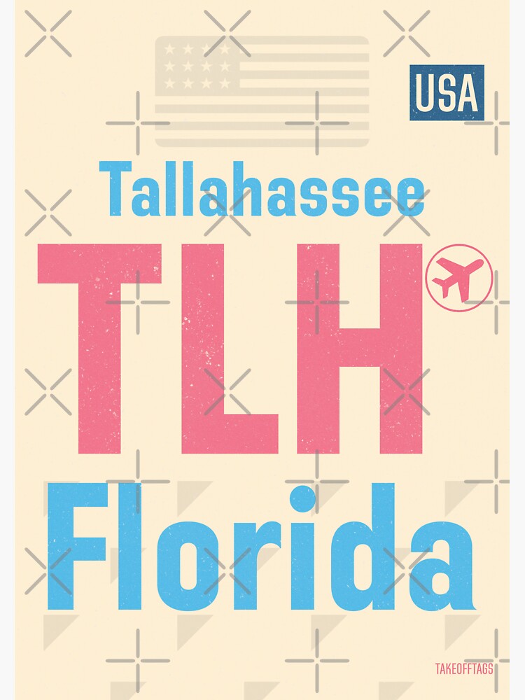 "TLH airport American" Sticker for Sale by Aviators | Redbubble