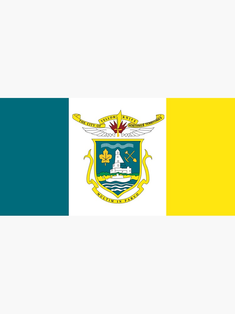 "Flag of Yellowknife " Sticker for Sale by abbeyz71 | Redbubble