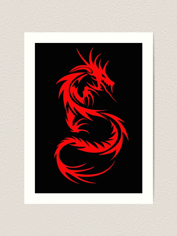 "Red Dragon" Art Print for Sale by Icarusismart | Redbubble