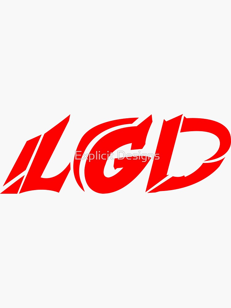 "LGD Alternate Logo" Sticker by cybervengeance | Redbubble