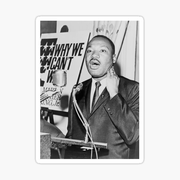 "Martin Luther King, Jr." Sticker by AdamStCyr | Redbubble