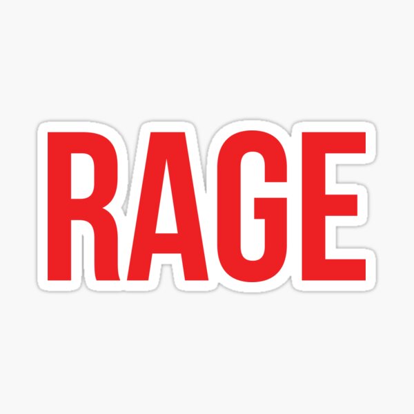 Rage Stickers | Redbubble