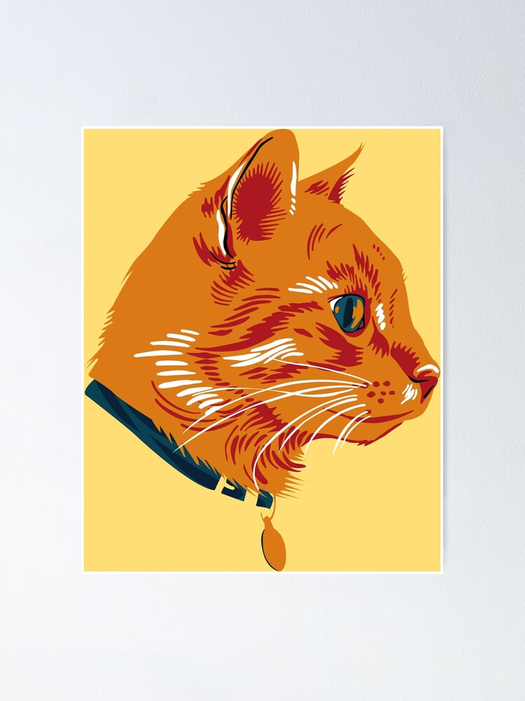 "Goose the Cat " Poster by PotatoGear | Redbubble