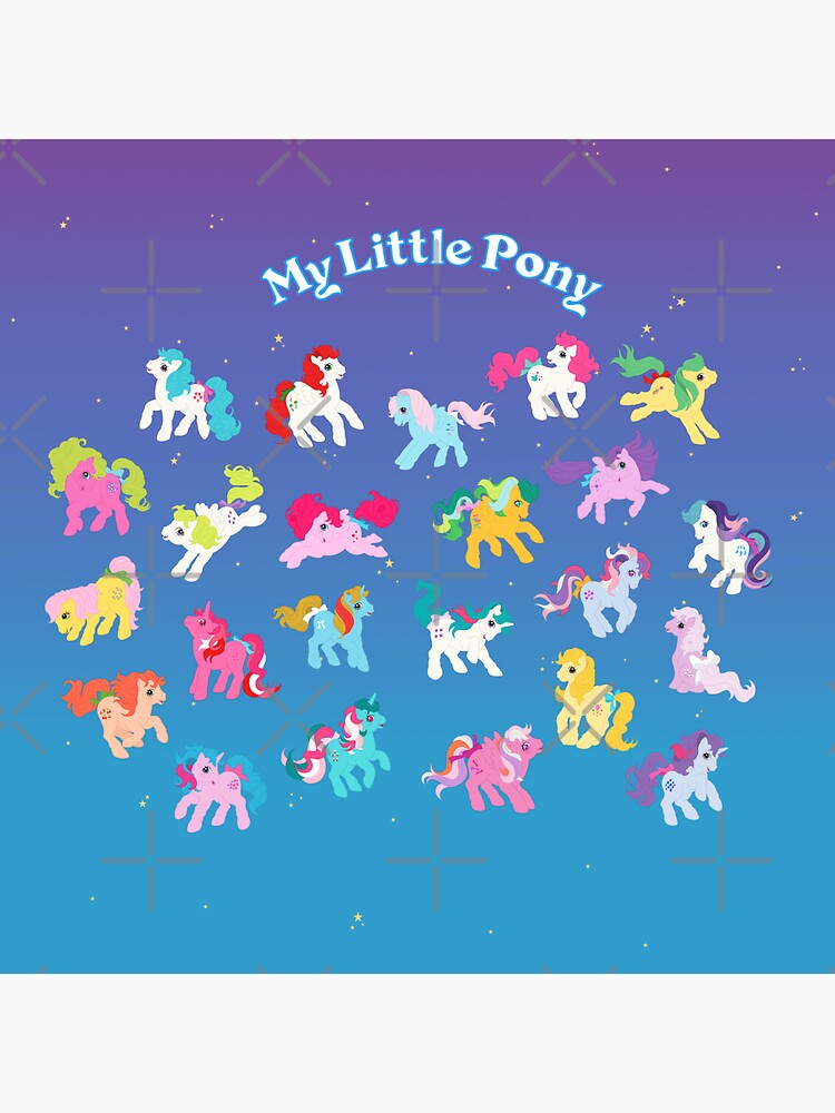 "My Little Pony g1" Sticker for Sale by ClassicStar | Redbubble
