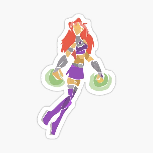 "starfire" Sticker by newtegan | Redbubble