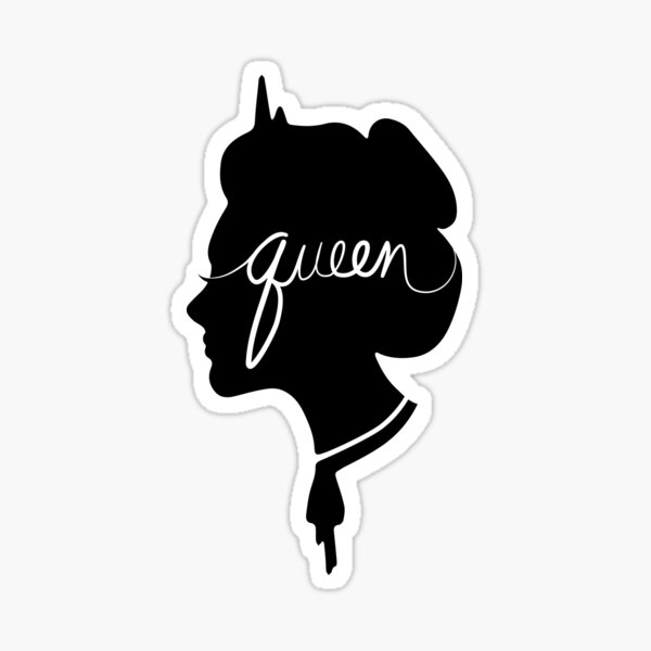 "Queen Silhouette" Sticker for Sale by ladygleed | Redbubble