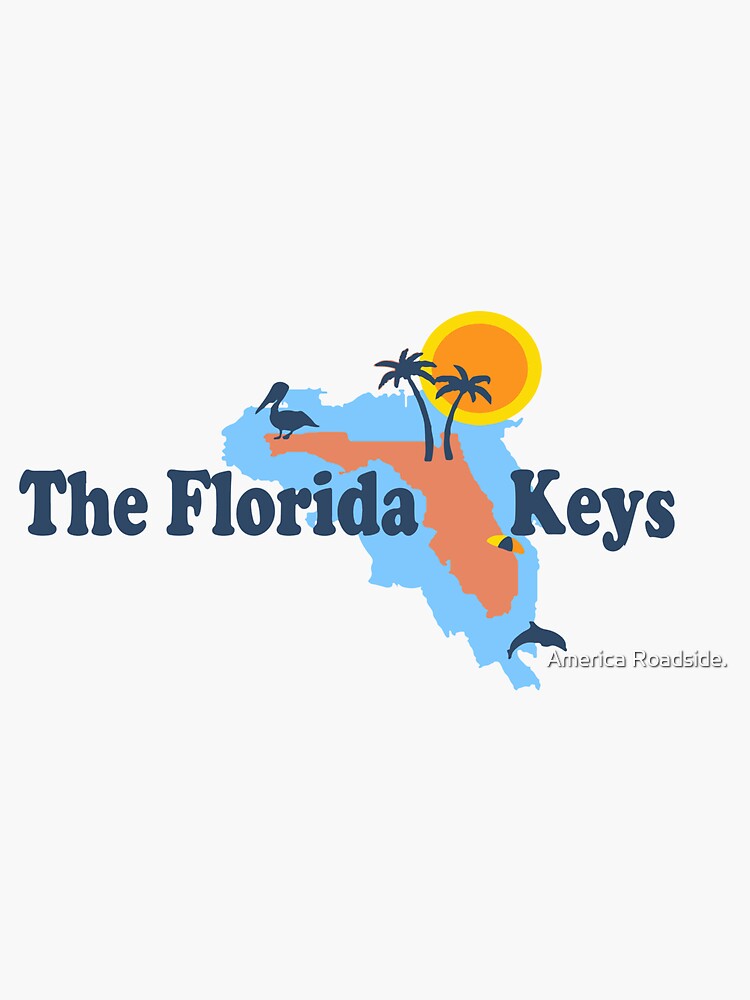 "The Florida Keys." Sticker for Sale by ishore1 | Redbubble