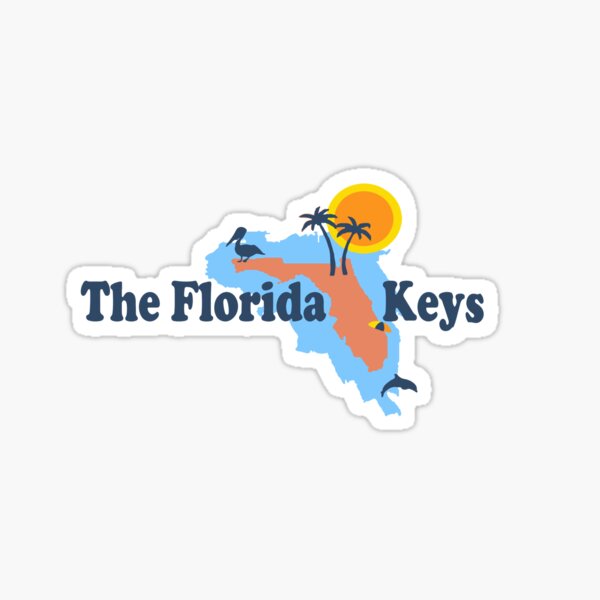 "The Florida Keys." Sticker for Sale by ishore1 | Redbubble