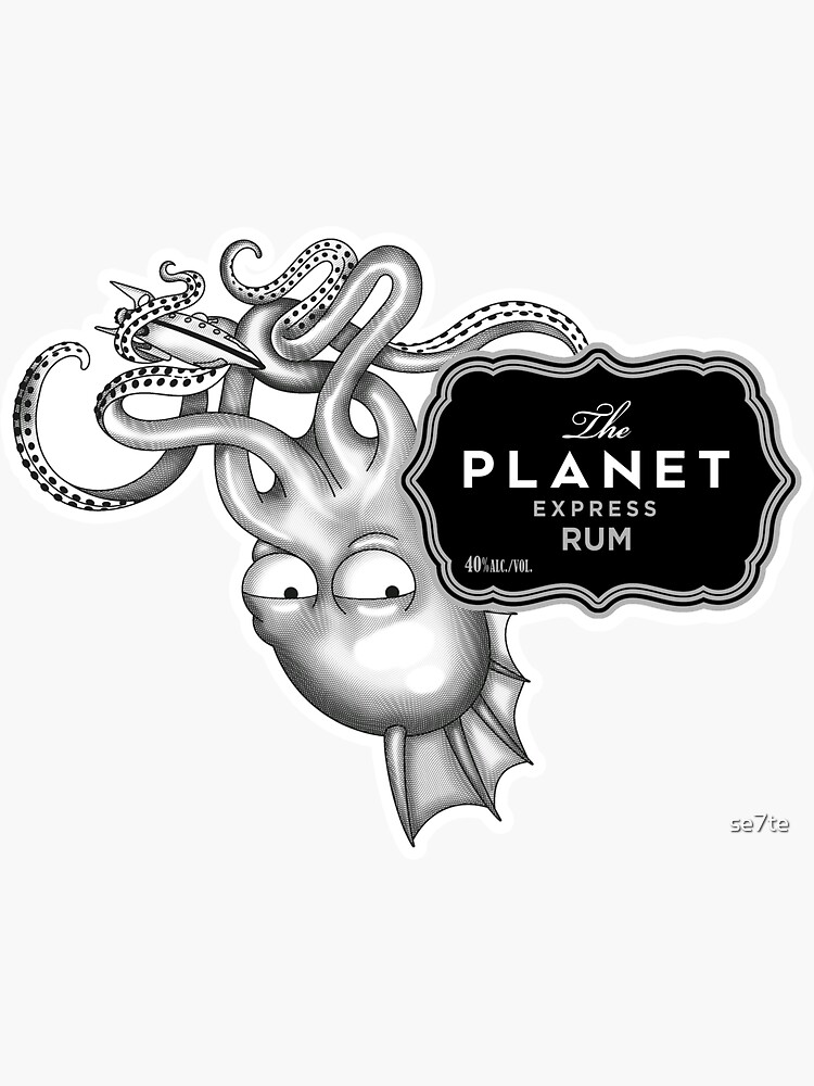 "The Planet Rum" Sticker for Sale by se7te | Redbubble