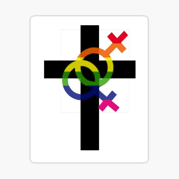 "Lesbian Christian" Sticker for Sale by DancingGeek | Redbubble