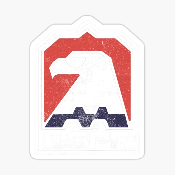 "USPF" Sticker for Sale by Technoir | Redbubble