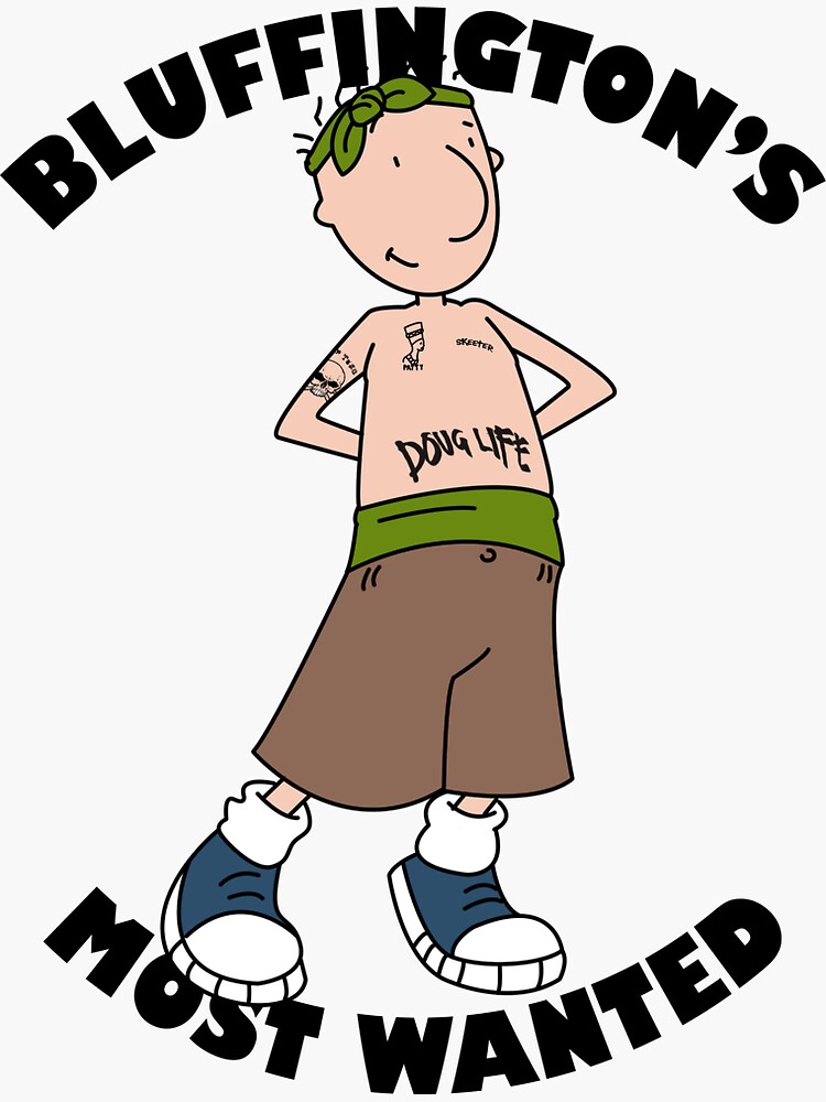 "Doug Life" Sticker for Sale by Caveman86 | Redbubble