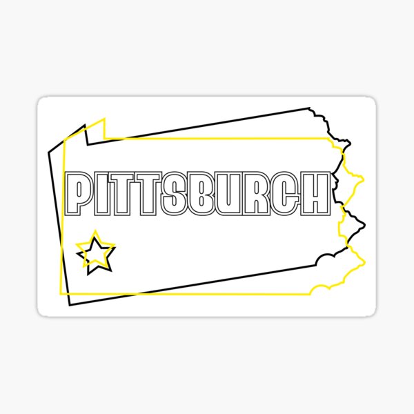 "Pittsburgh " Sticker by ariannastewart | Redbubble