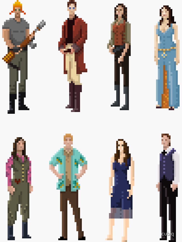 "Pixel Firefly" Sticker by cubiq | Redbubble