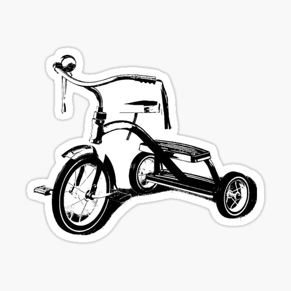"Tricycle" Sticker by soulysart | Redbubble