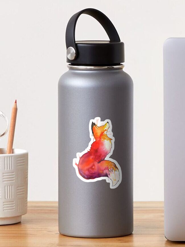 "The Fox" Sticker for Sale by Bakao | Redbubble