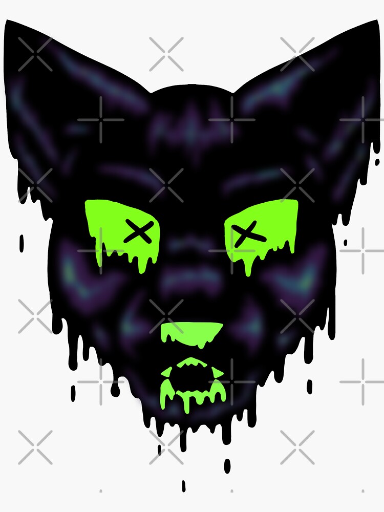 "Toxic Cat - Version 1" Sticker for Sale by PopeyeCore1 | Redbubble