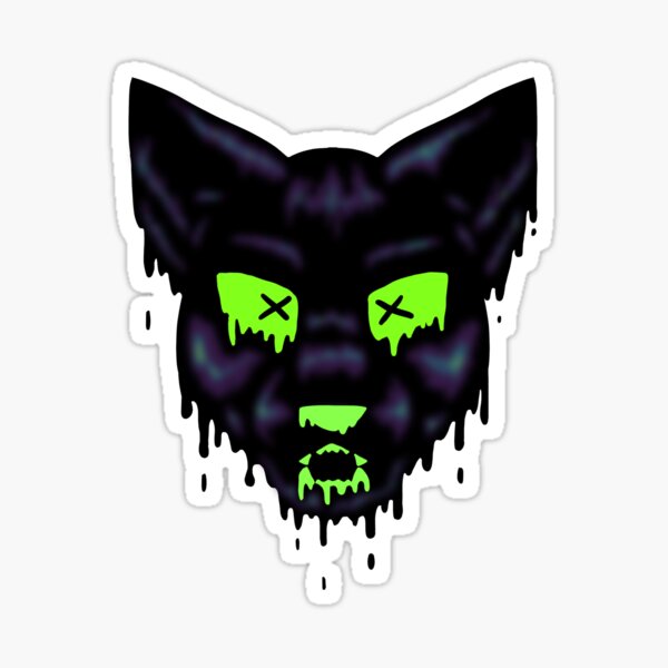 "Toxic Cat - Version 1" Sticker for Sale by PopeyeCore1 | Redbubble