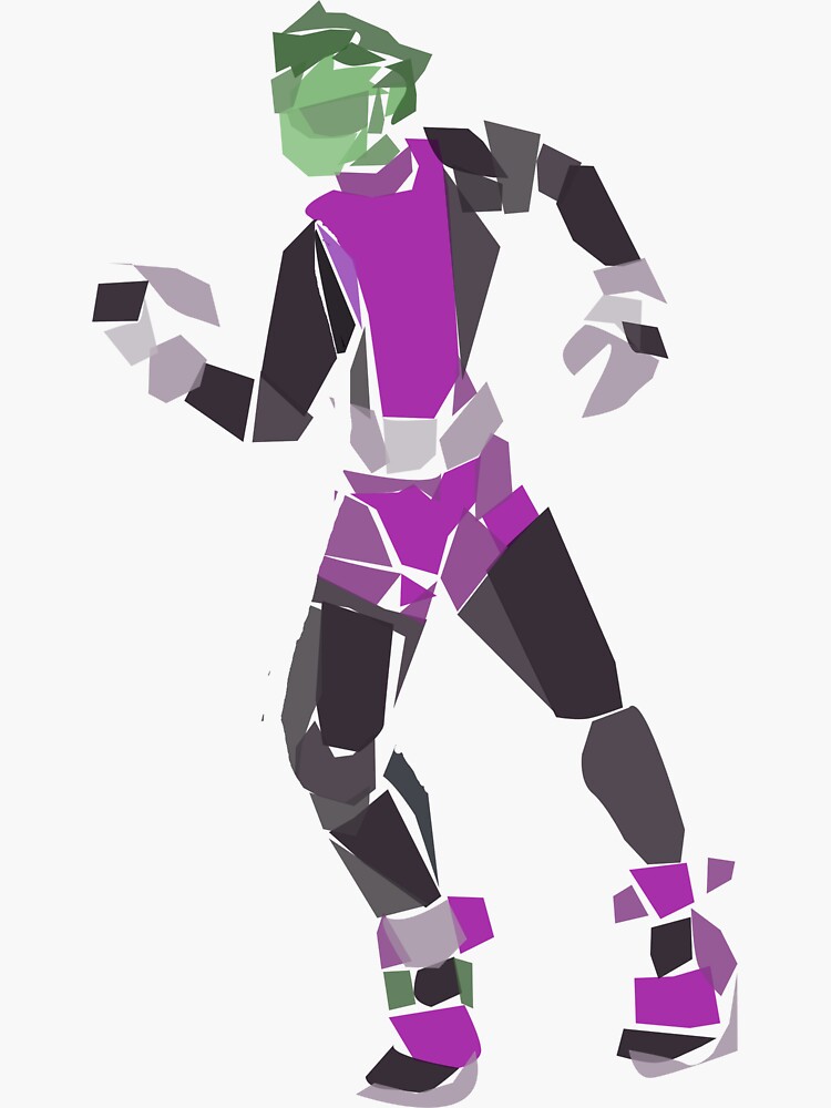 "beast boy" Sticker for Sale by newtegan | Redbubble