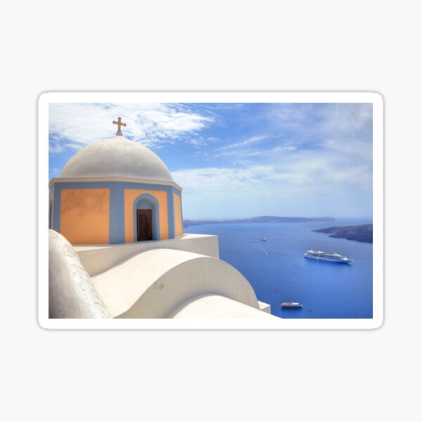 "Santorini" Sticker for Sale by JoanaKruse | Redbubble