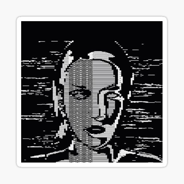 "glitch" Sticker for Sale by PattyFull | Redbubble