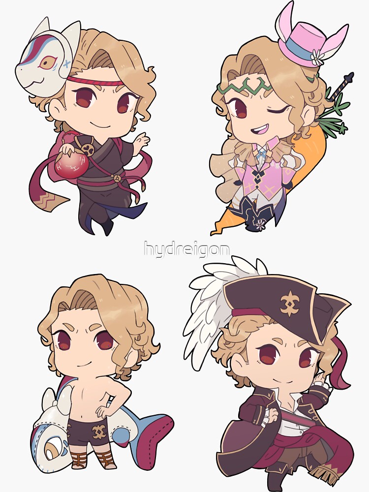 "Chibi Xander Set" Sticker for Sale by hydreigon | Redbubble