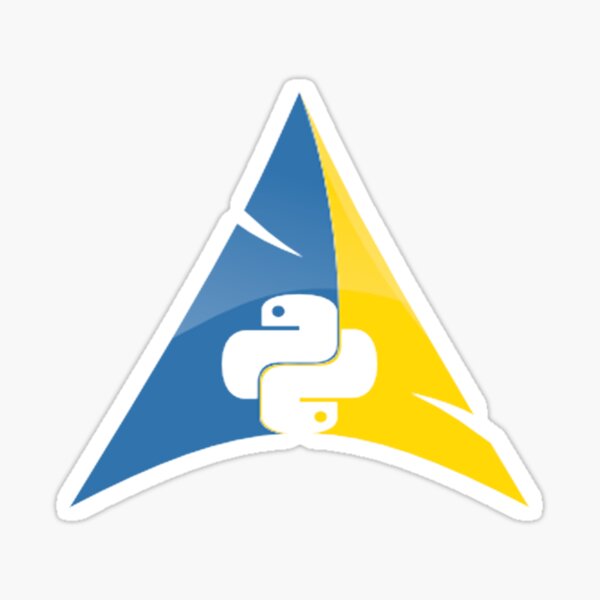 "Python Arch Linux" Sticker by rimek | Redbubble