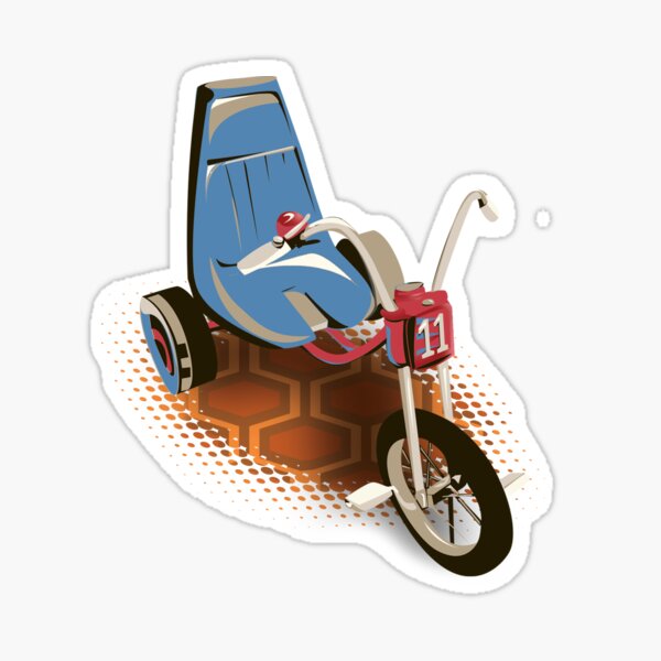 "Tricycle 237 " Sticker for Sale by Clairekereky | Redbubble