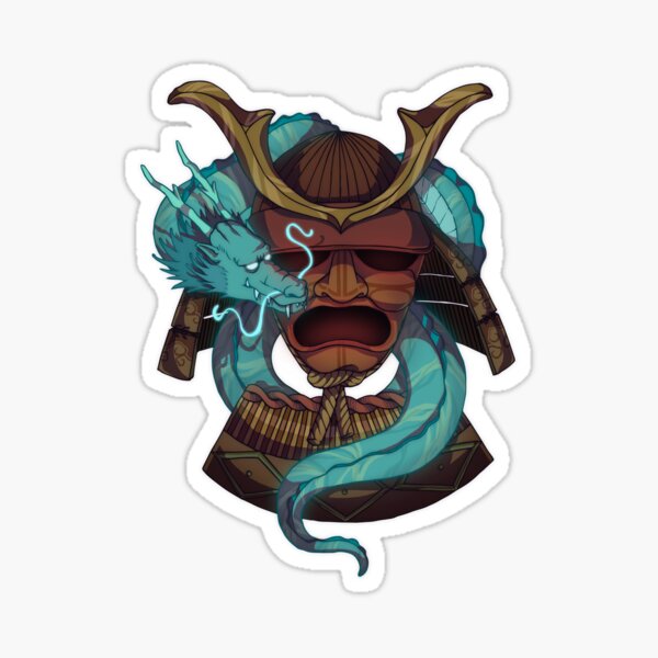 "Samurai Dragon" Sticker for Sale by eliaspirina | Redbubble