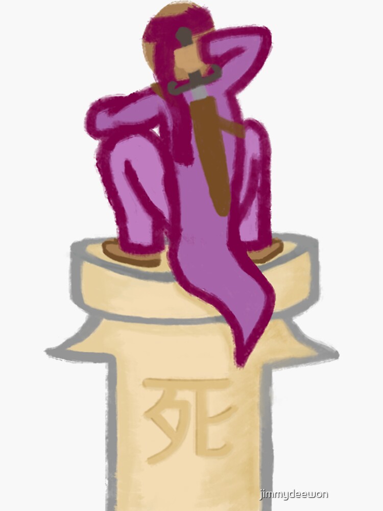 "Shi/Death" Sticker for Sale by jimmydeewon | Redbubble