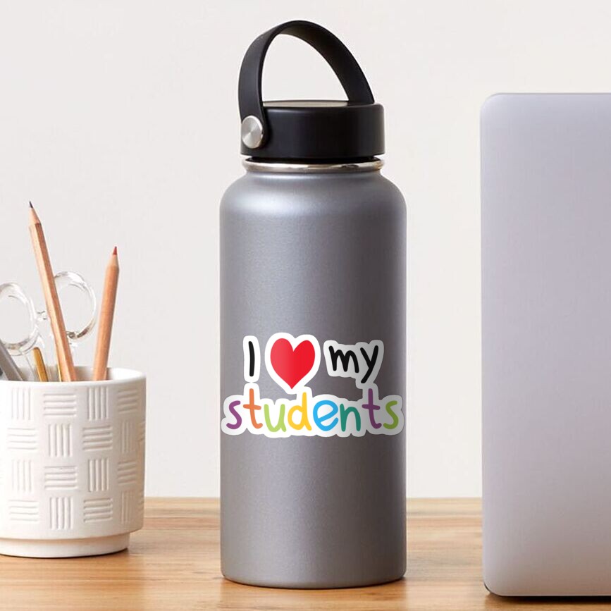 "I Heart My Students Teacher Love" Sticker for Sale by TheShirtYurt ...