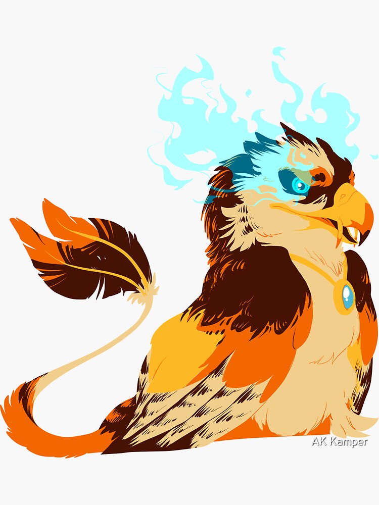 "Dragon Hawk" Sticker for Sale by doodletastic | Redbubble