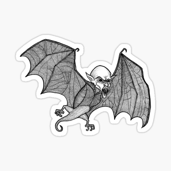 "Vampire Bat" Sticker by BettyRocksteady | Redbubble