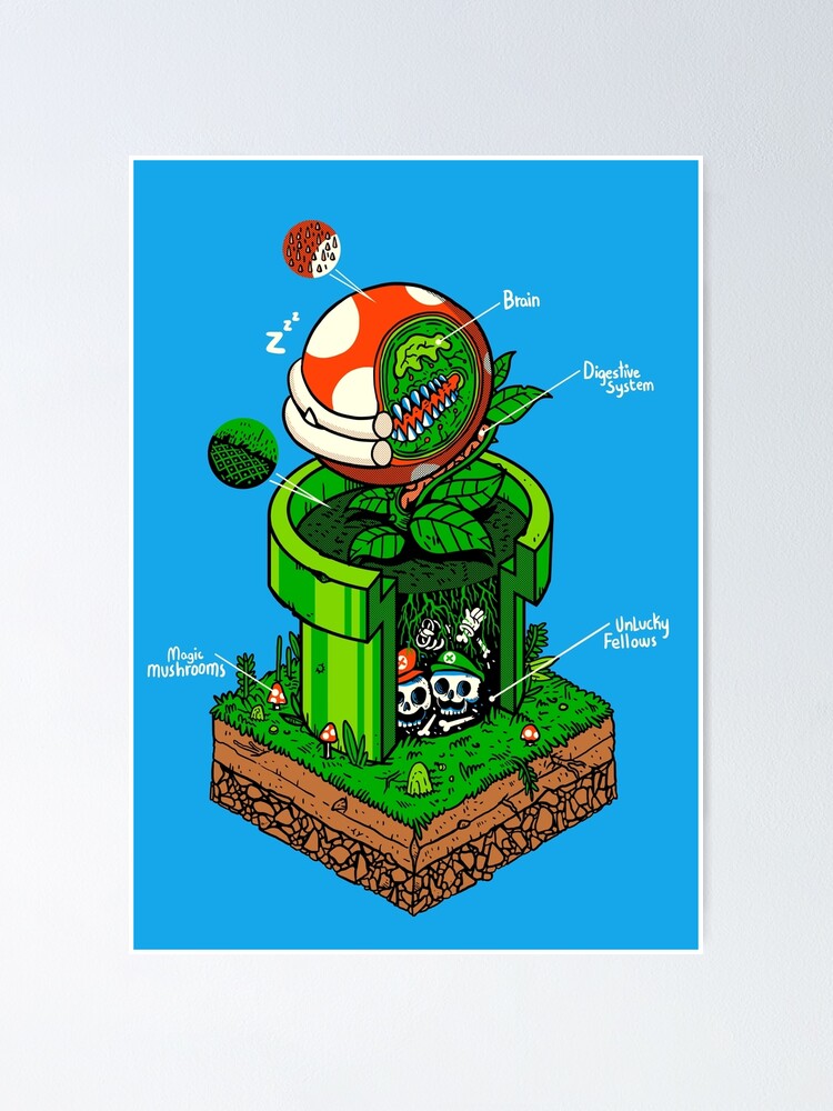 "-1up" Poster for Sale by Madkobra | Redbubble