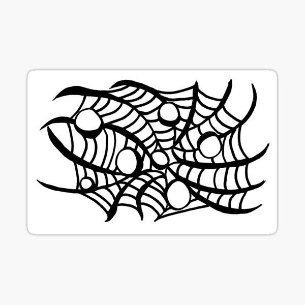 "BW Web" Sticker for Sale by ThinkinPictures | Redbubble