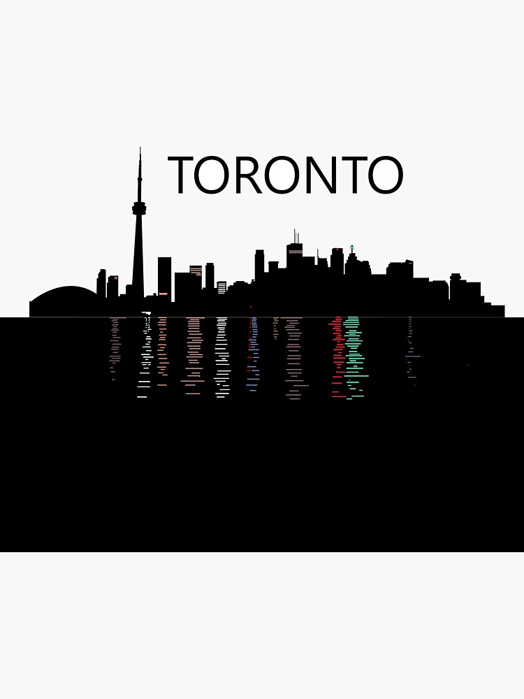 "Toronto Skyline" Sticker by mjammer | Redbubble